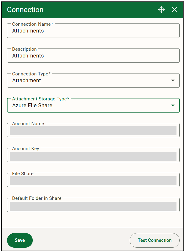 Using the Attachment Connection Type