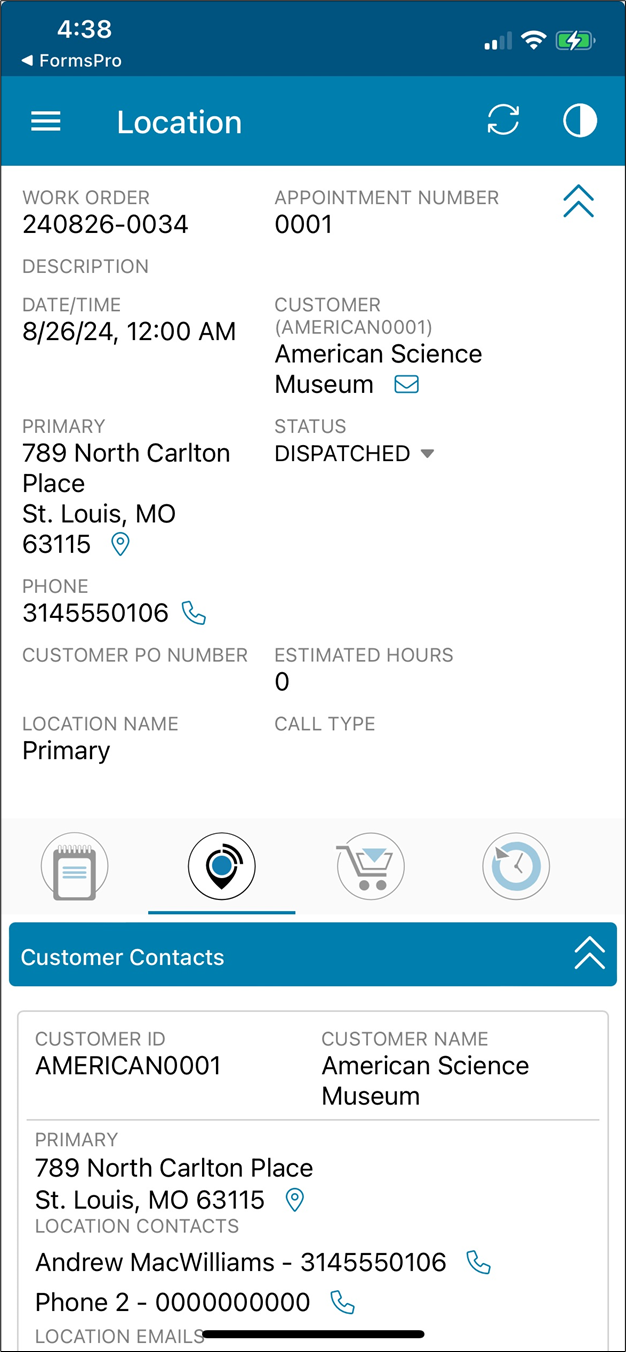 Using the Location Workspace
