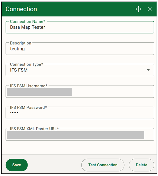 Using the IFS FSM Connection Type