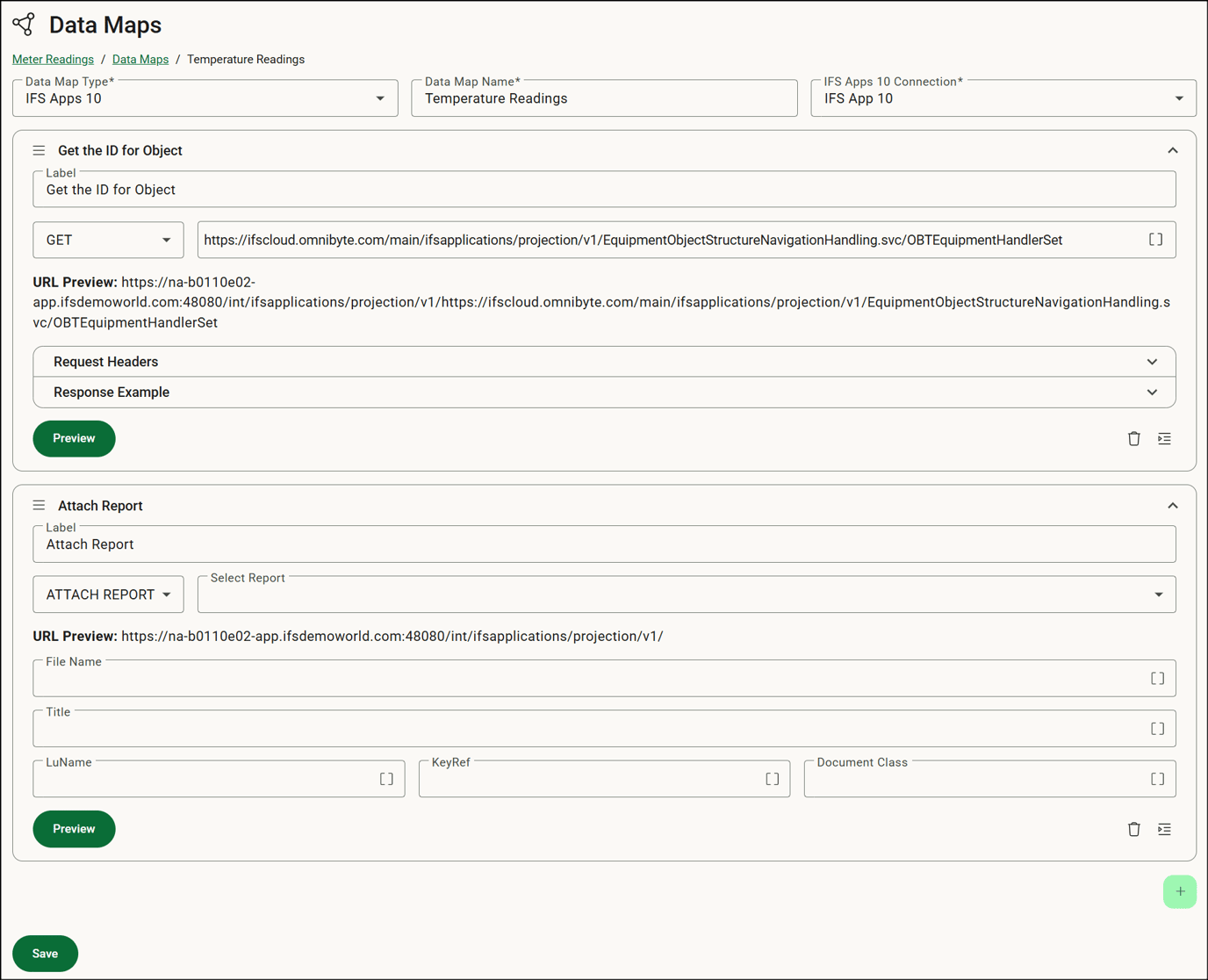 Creating a Data Map for IFS Apps 10