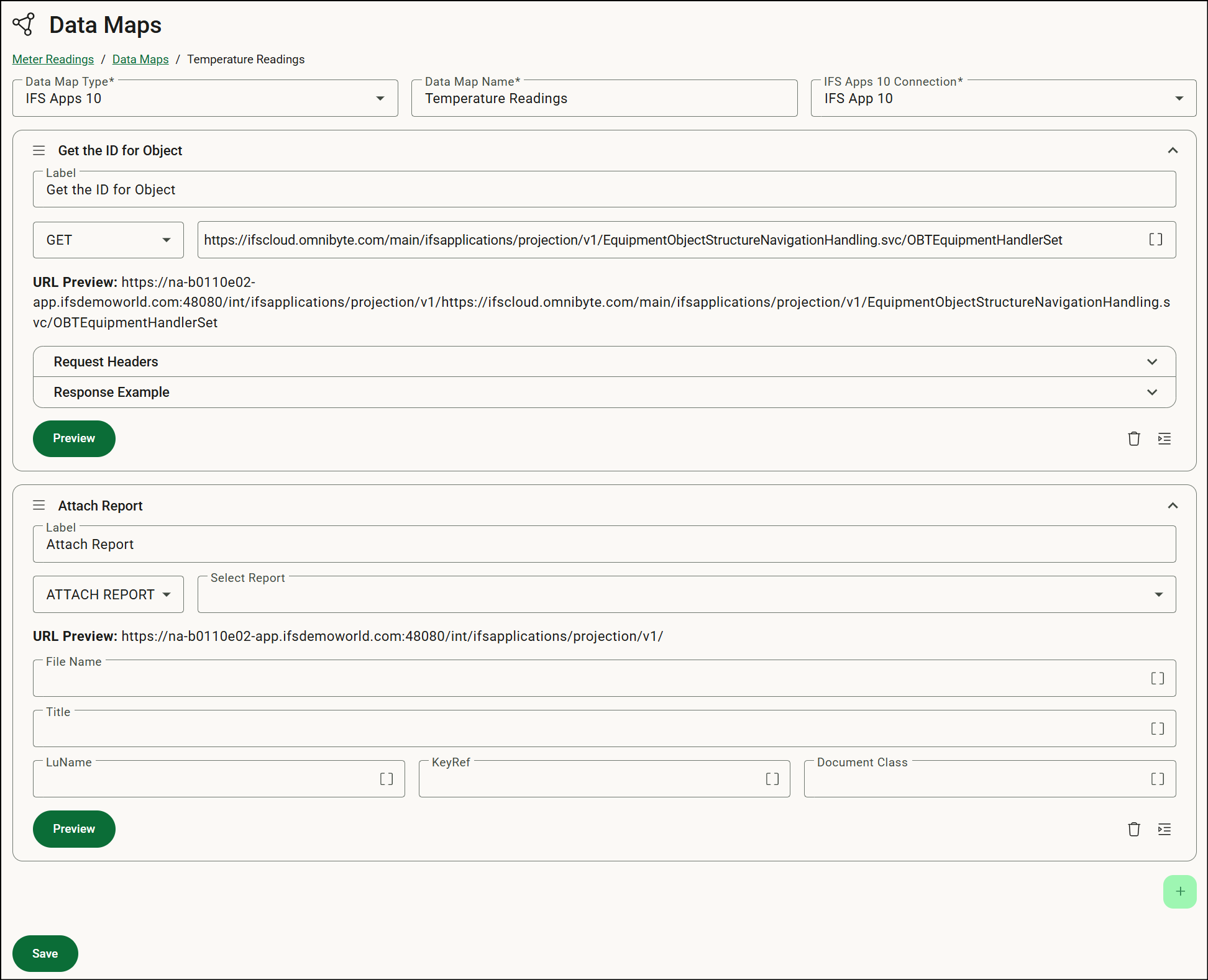 Creating a Data Map for IFS Apps 10