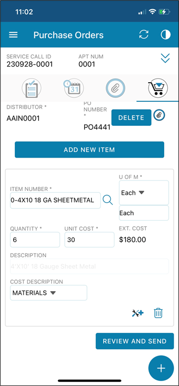 Sending Completed Purchase Orders Prior to Checkout