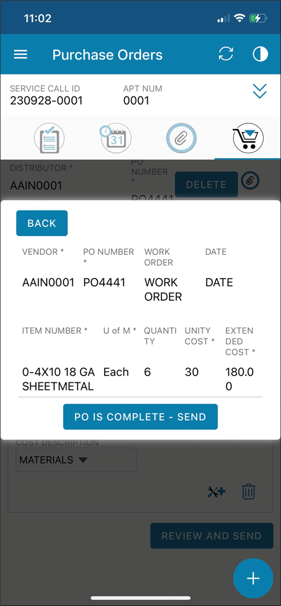 Sending Completed Purchase Orders Prior to Checkout