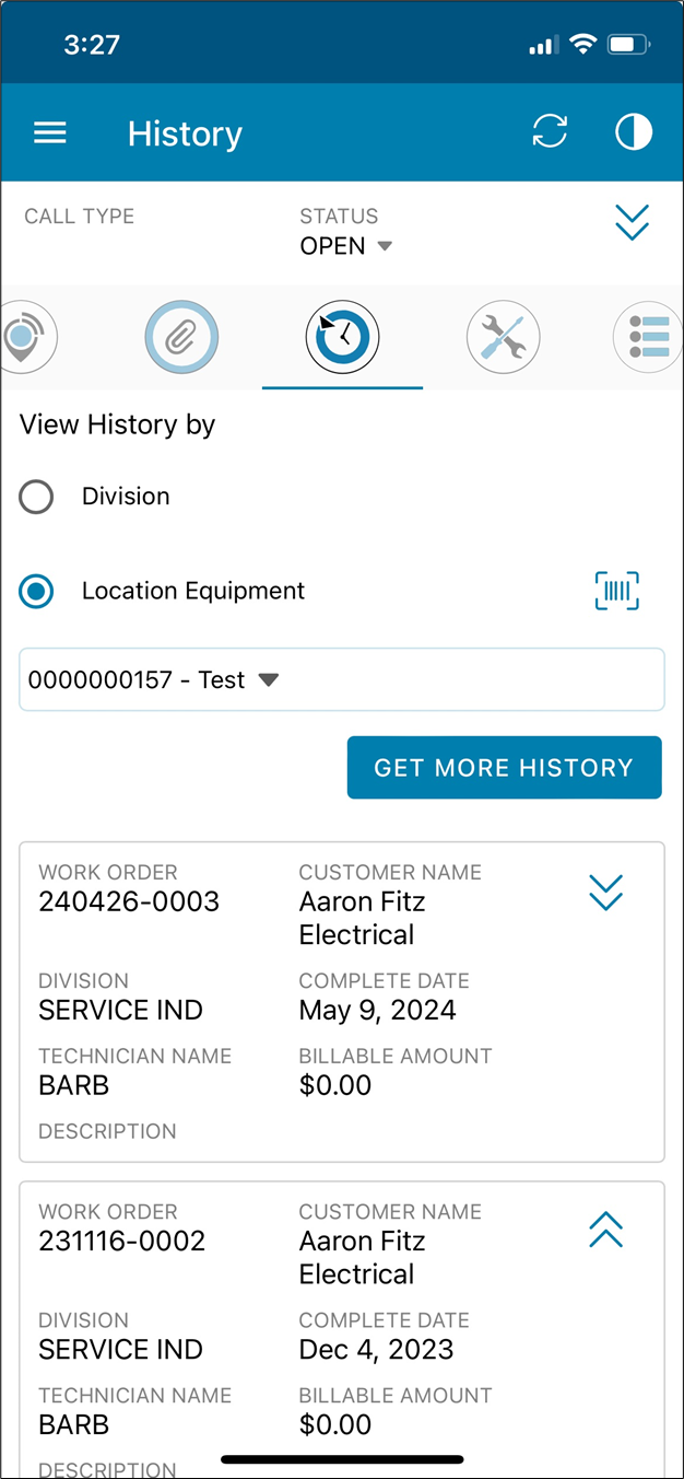 Using the History Workspace